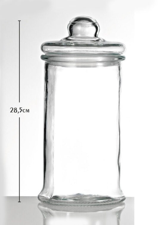 ΓΥΑΛΙΝΟ ΒΑΖΟ ΜΕ ΚΑΠΑΚΙ 1.7 lt - Petras Candles