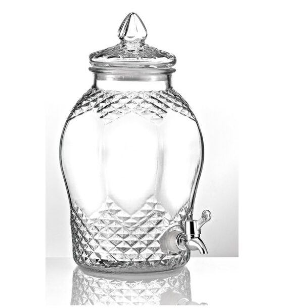 ΓΥΑΛΙΝΟ ΒΑΖΟ 6L ΜΕ ΒΡΥΣΑΚΙ - Petras Candles