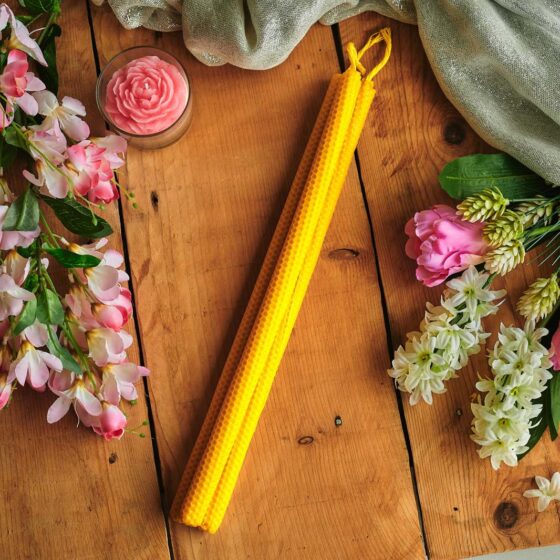 ΦΥΣΙΚΟ ΚΕΡΙ ΚΕΡΥΘΡΑΣ 38cm - Petras Candles